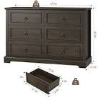 Lamyla 6 Drawer 47.2" W Double Dresser