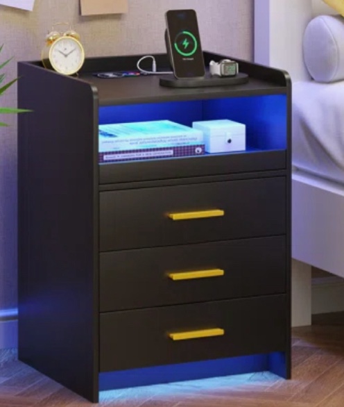 Hellstrom 3 - Drawer Nightstand
