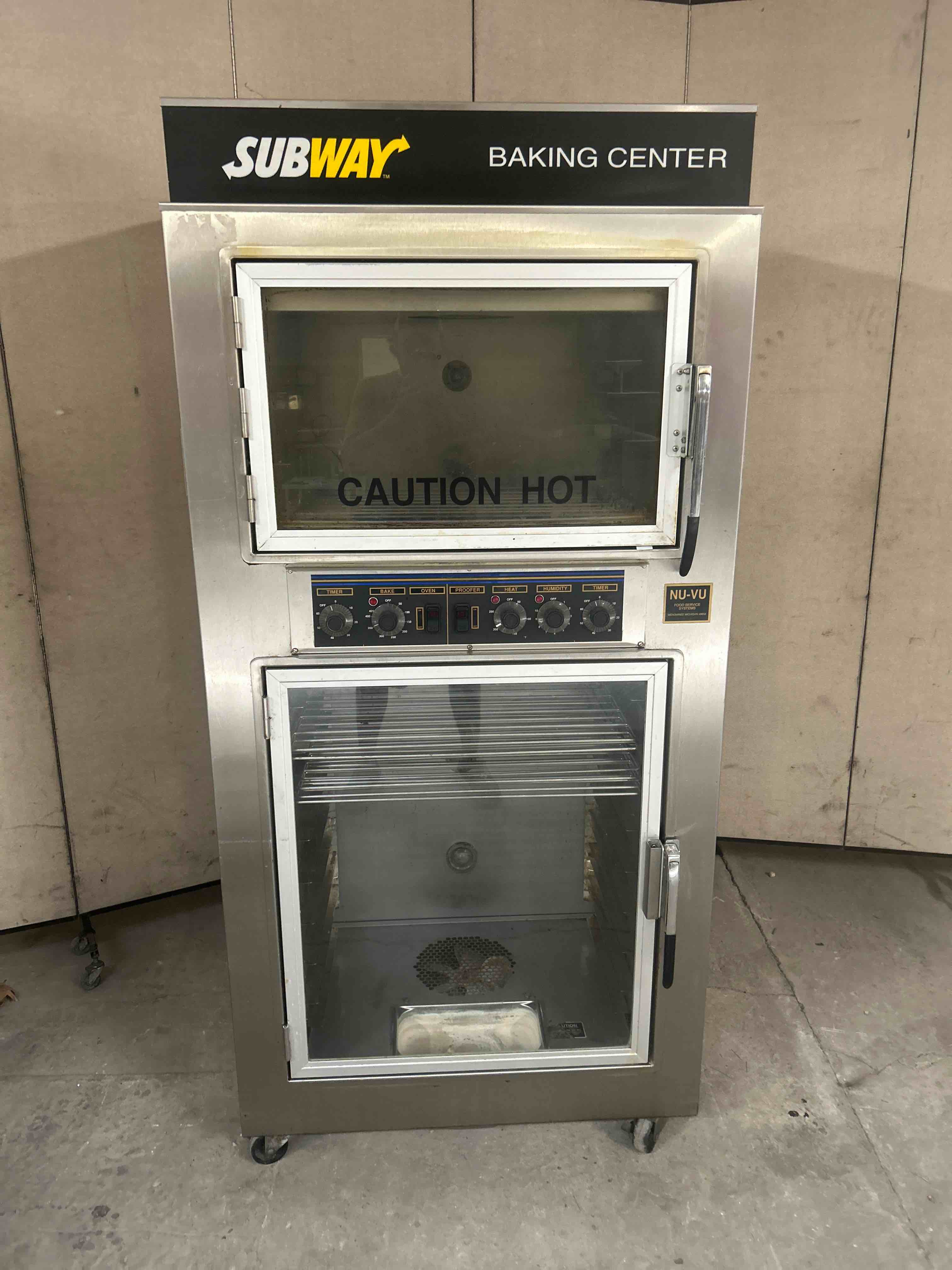 NU-VU STAINLESS STEEL OVEN PROOFER ON CASTERS