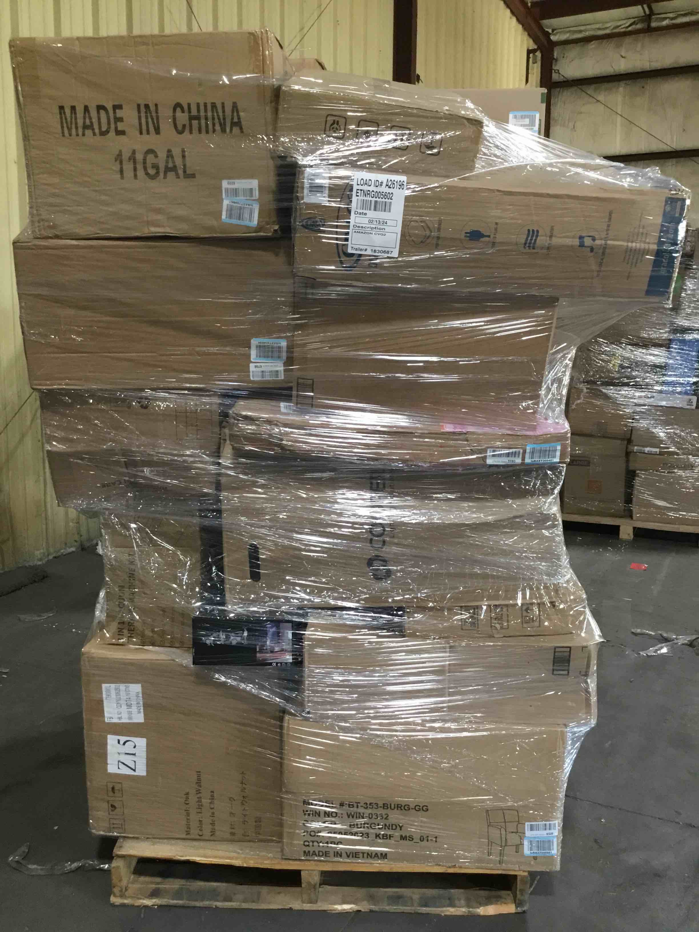 (B) 1skid pallet itms different boxes surprise (Appears new or open box ...