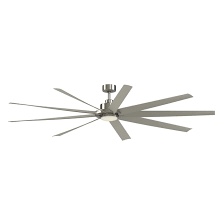 FANIMATION 84 inch ceiling fan gray blades brushed nickel finish 5127853