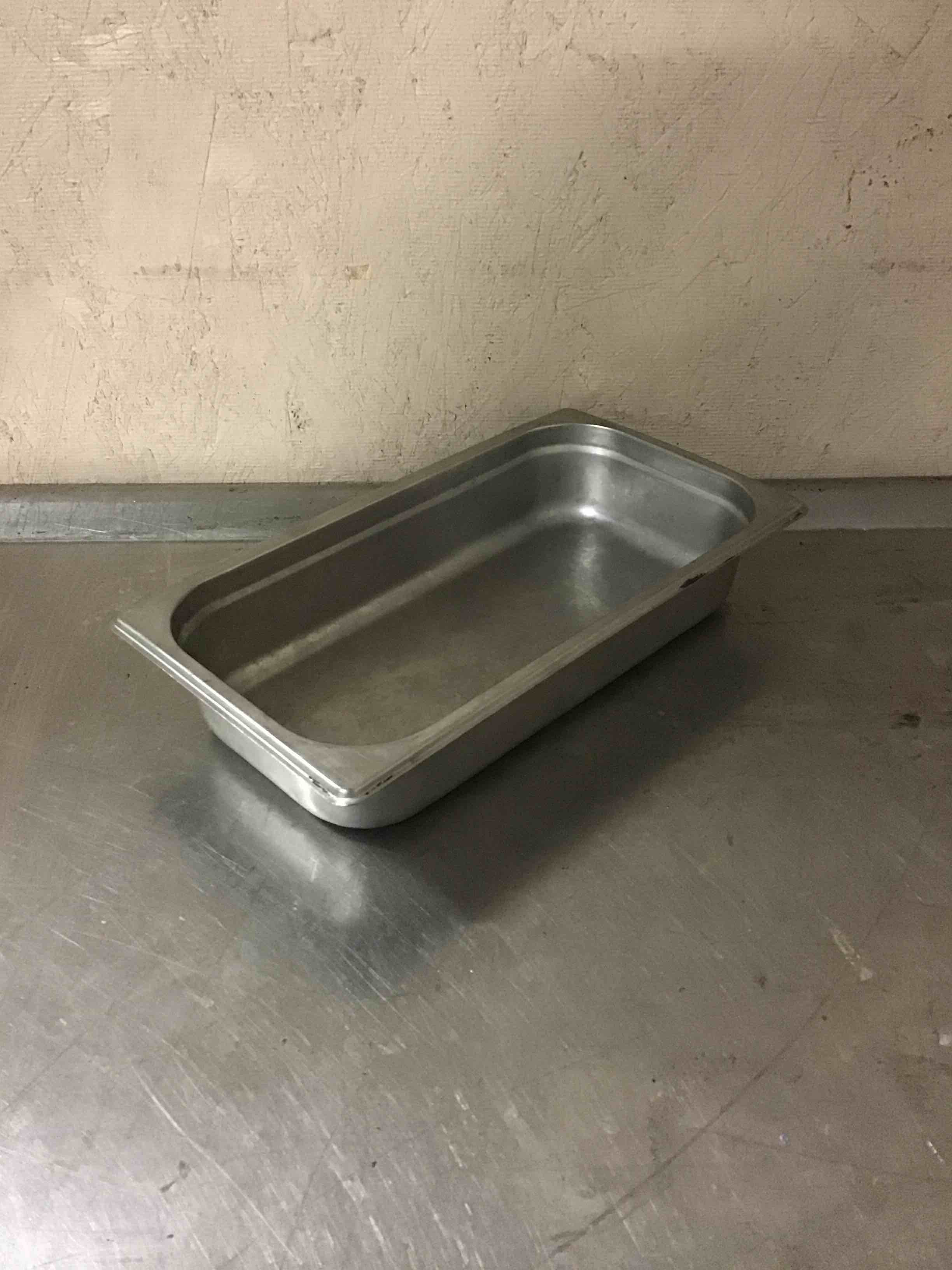 2 INCH DEEP THIRD SIZE STAINLESS STEEL INSERT PAN