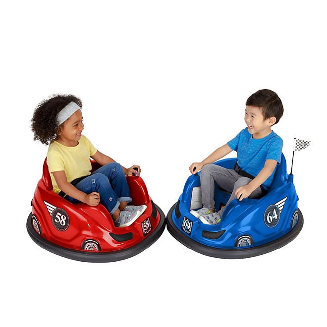 Flybar 6-Volt Battery Powered Electric Bumper Cars, 2 Pack