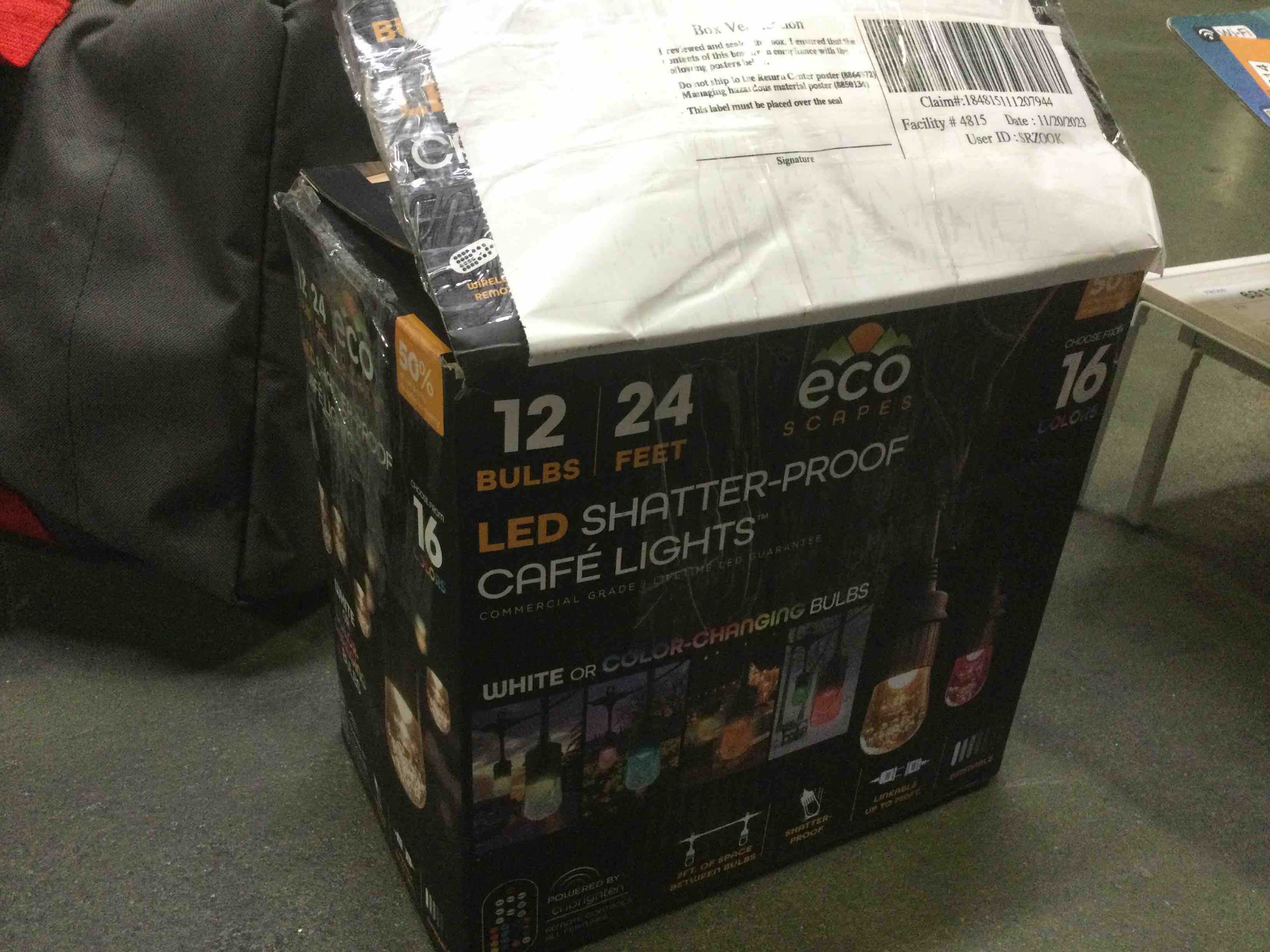 EcoScapes 24’ LED Color-Changing Café String Lights (12 bulbs)