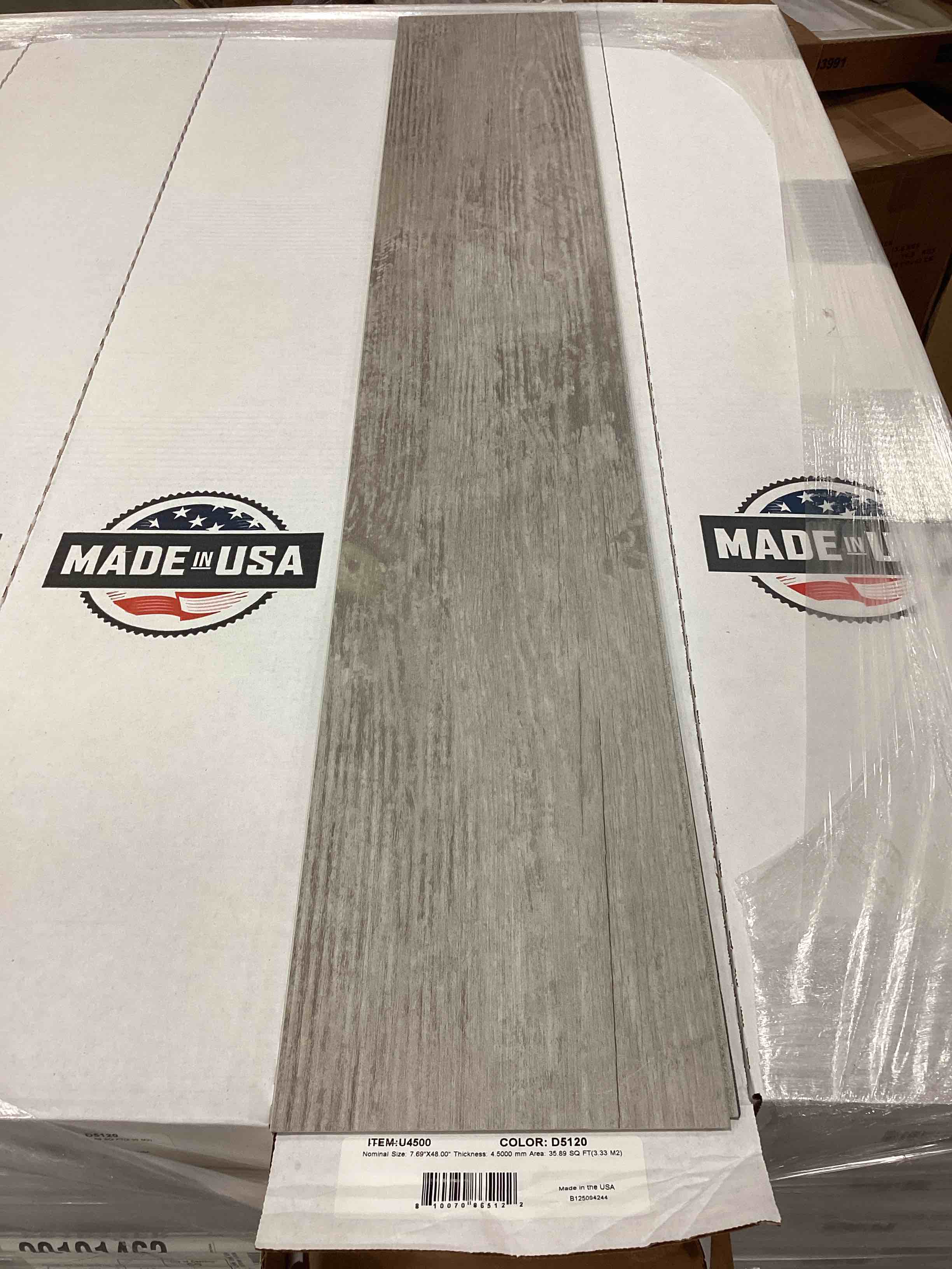 28 boxes 1,004.92 sq ft 7.69x 48 4.5 mm vinyl flooring with attached ...