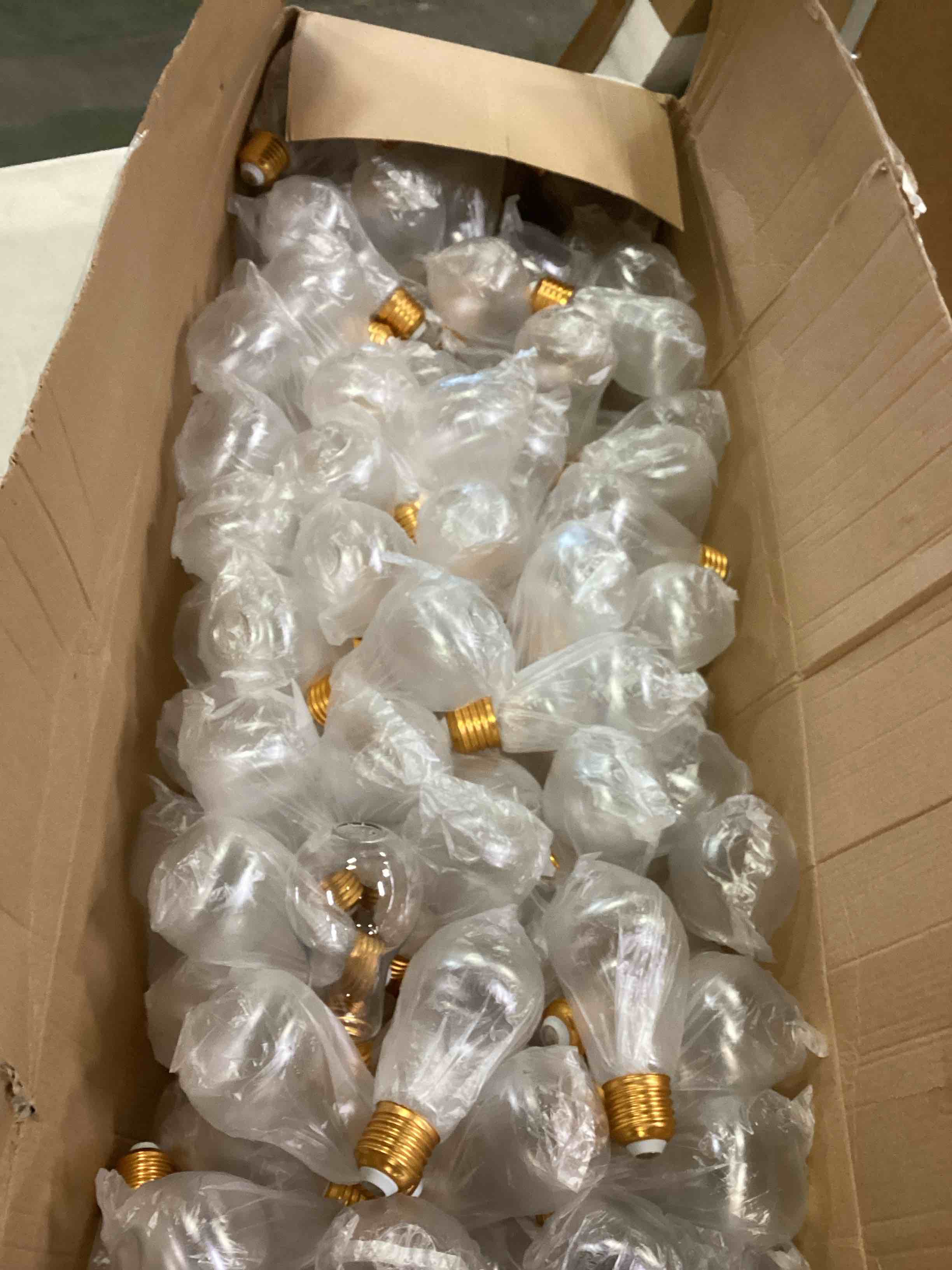 Nuenen 144 Pieces Clear Fillable Plastic Light Bulbs Jars 3.38 Oz/ 100 ...