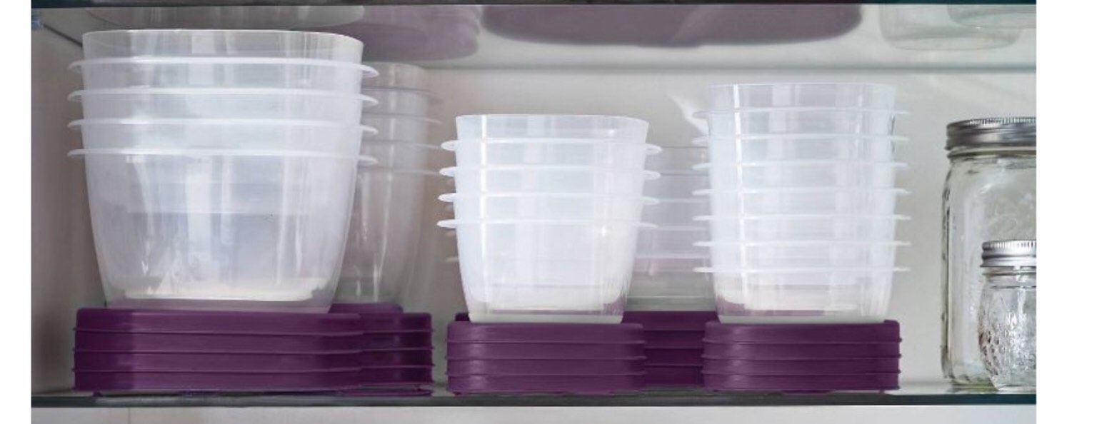 Rubbermaid 20 Pieces Easy Find Lids Amethyst ((Only Small Pieces, 10 ...