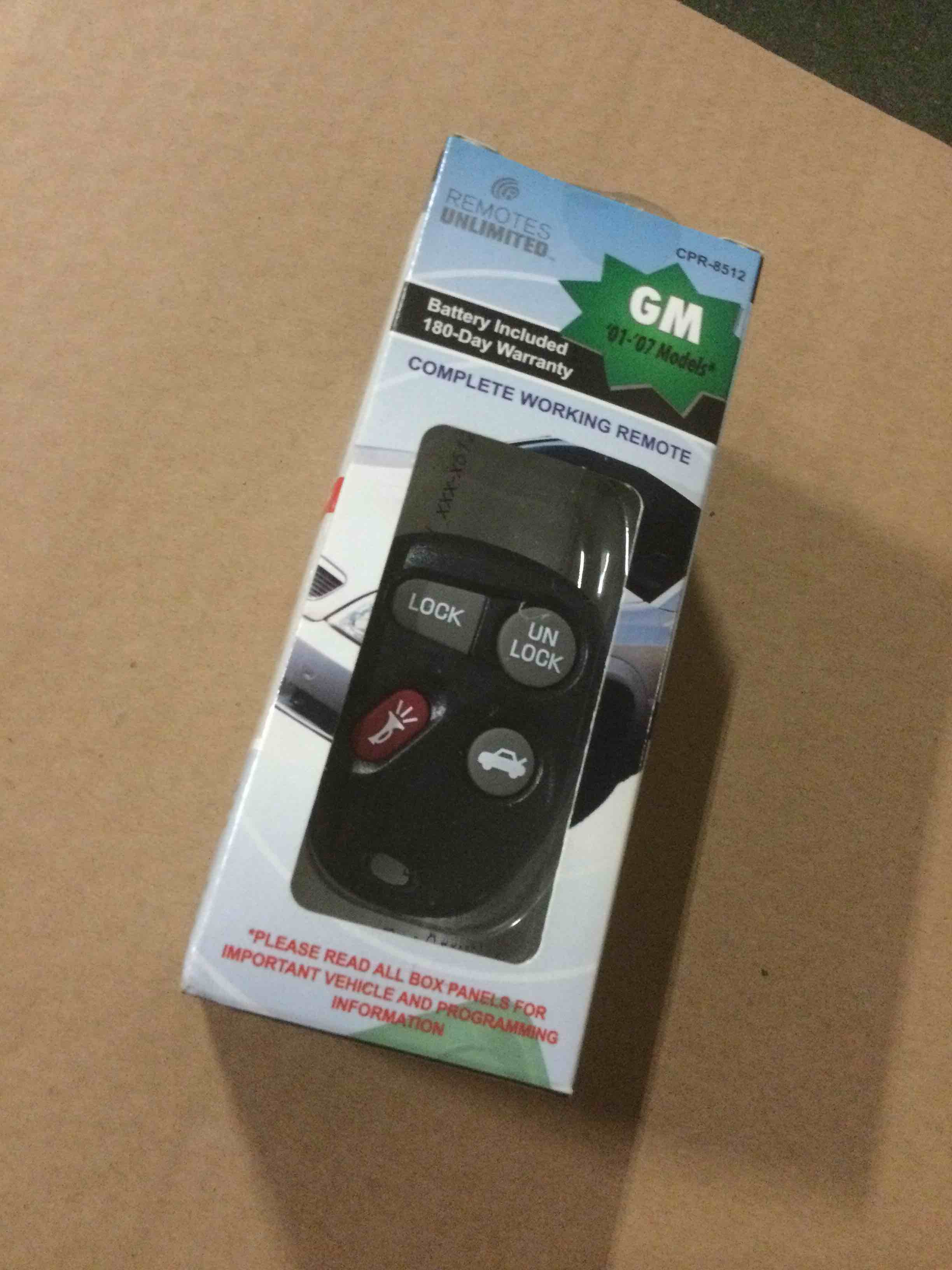 Remotes Unlimited 4-Button RUI Key Fob For GM Remotes - KOBLEAR1XT ...