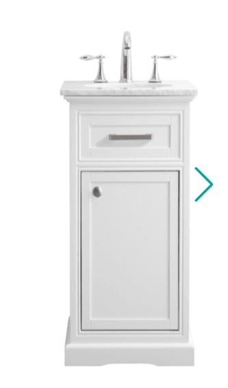Clerise 19" W x 19'" D x 35' H Single Bathroom Vanity