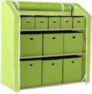 multi-bin storage organizer hbf14241 green