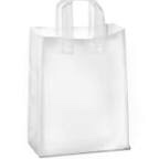 flexi- loop handle bag white 250pcs 8x4x10x4