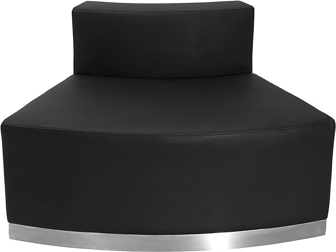 Flash Furniture HERCULES Alon Series Black LeatherSoft Convex Chair ...