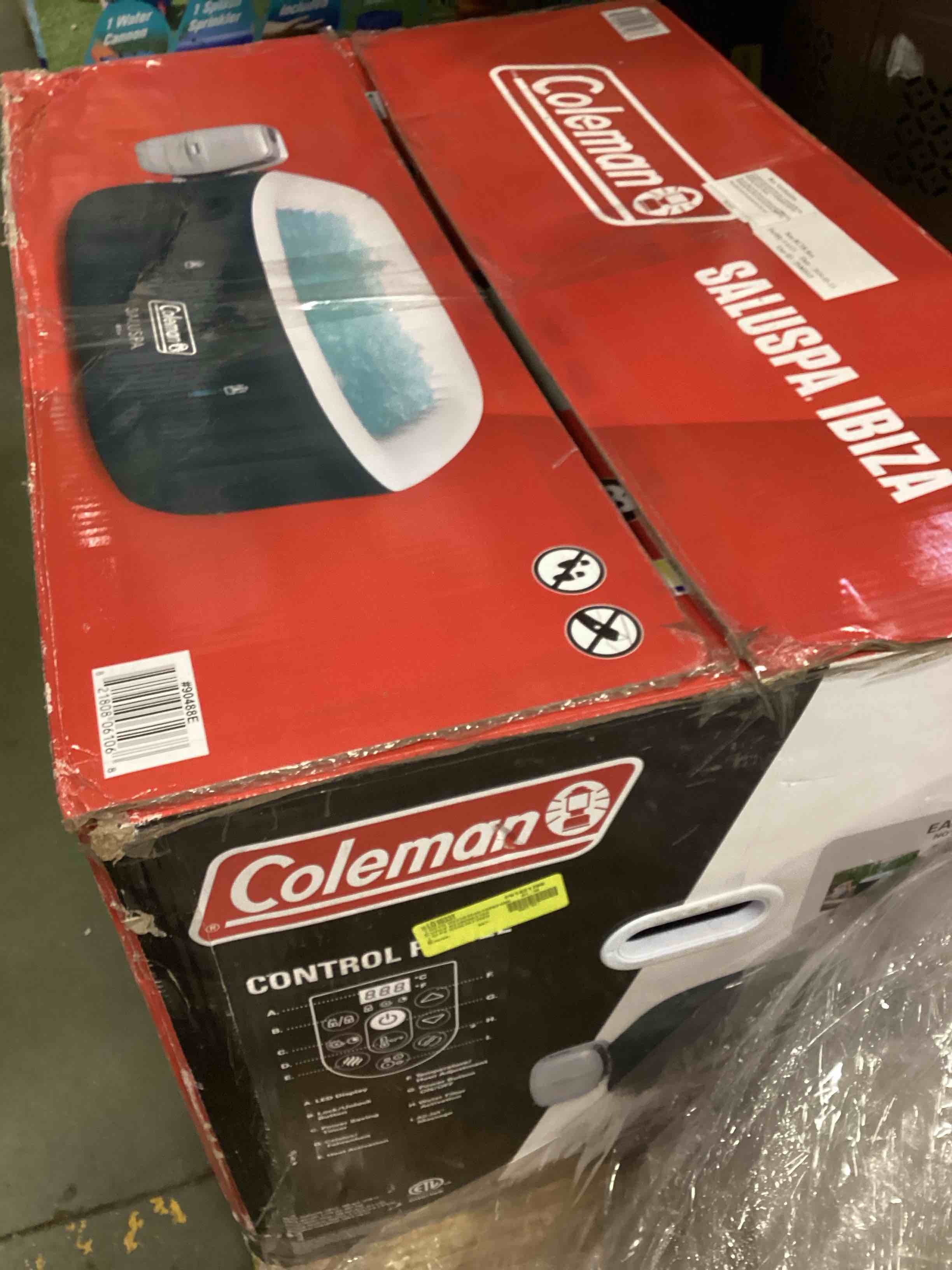 Coleman Saluspa Ibiza Airjet 140 Jet 4-6 Person Inflatable Hot Tub 71 x71 x26