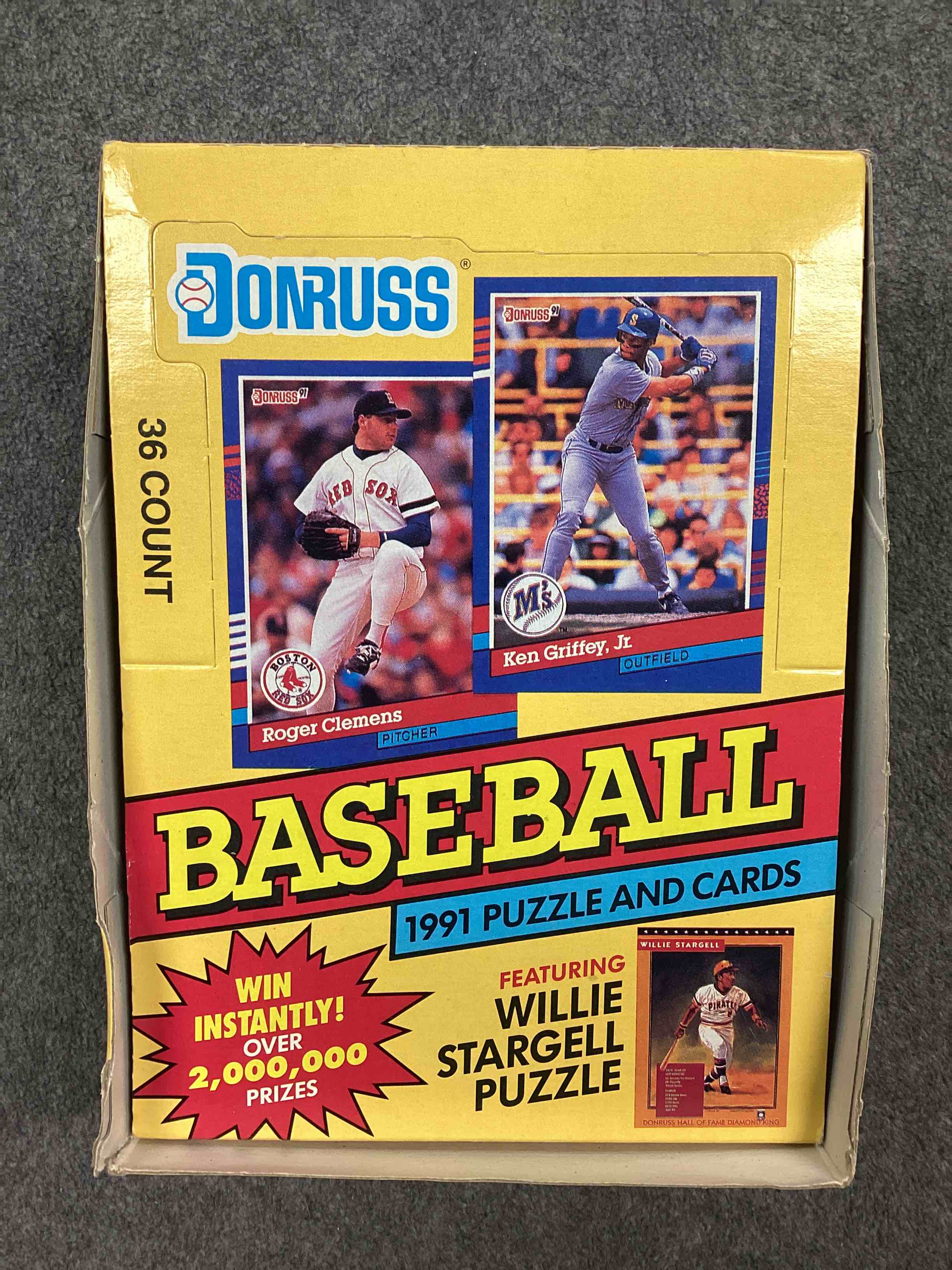 1991 Donruss Baseball Series One Unopened Wax Pack, Direct From 