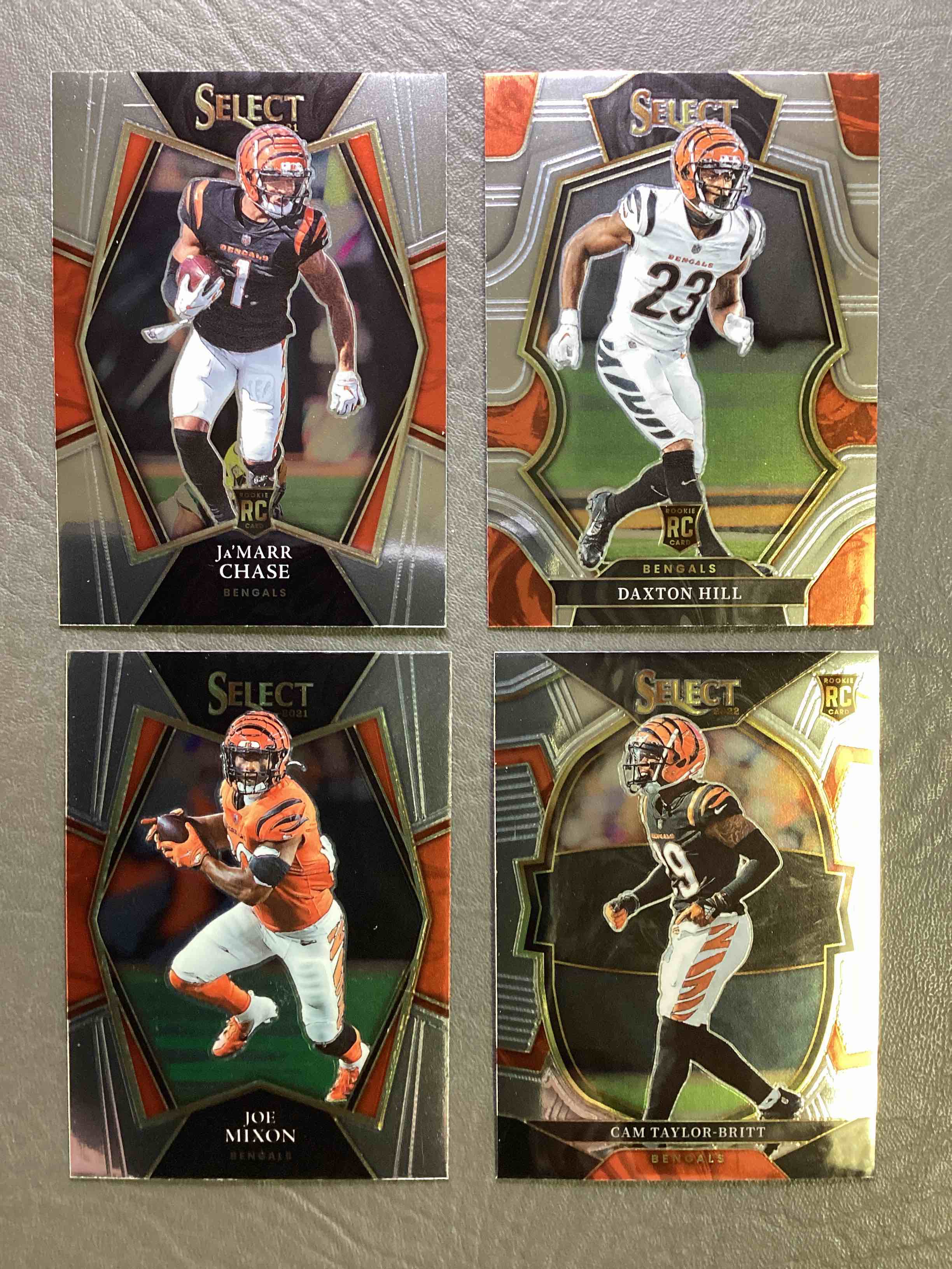 Bengals Fan Dream! Four Elite Cards, All Matching Panini Select! Ja ...