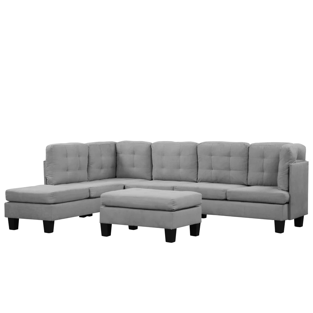ANGOLO 1 CLASSIC 3-PIECE SECTIONAL AND OTTOMAN SET (Incomplete Box 2/3)