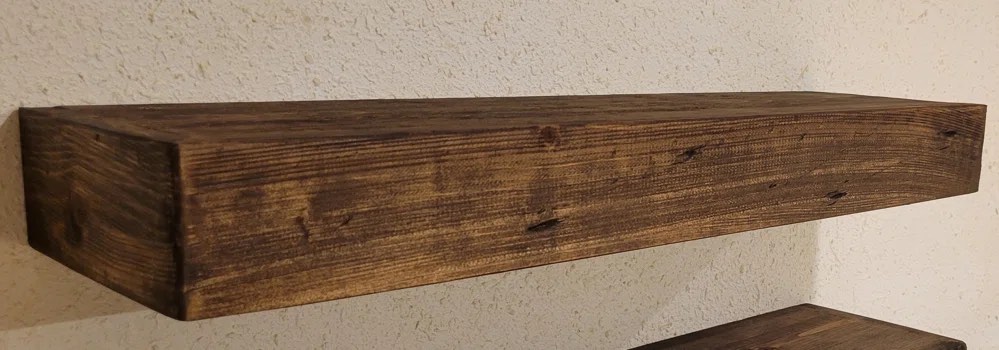 Shiela Hand Carved Wood Mantel