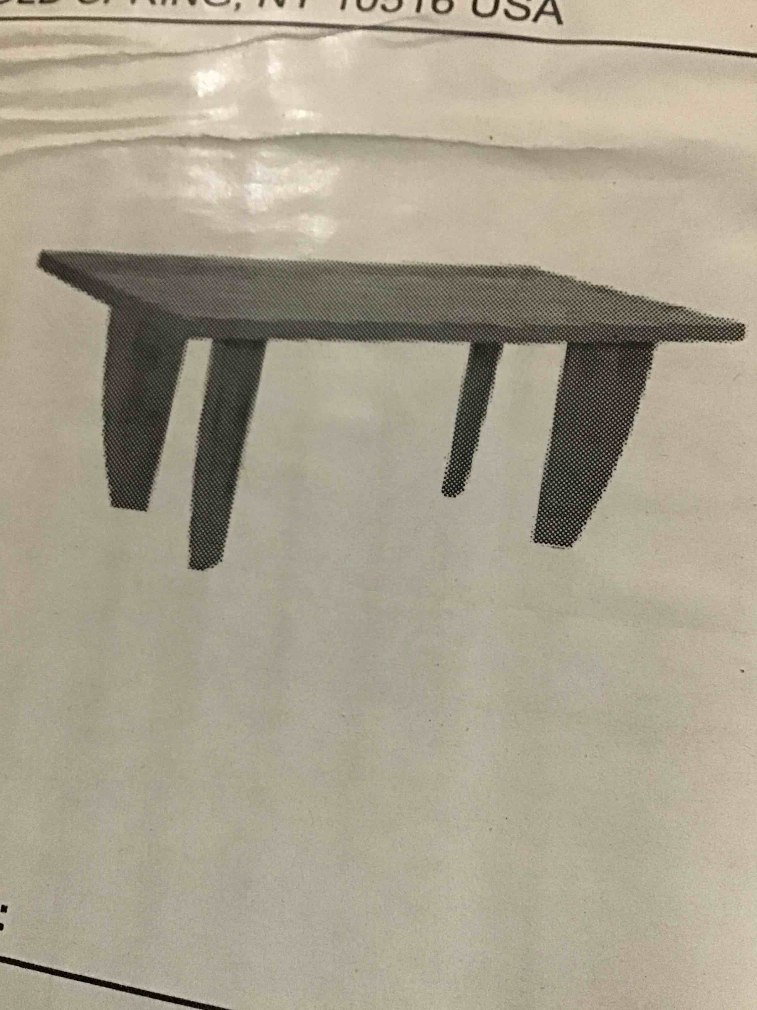 bidk home ylianna dining table (incomplete top only)