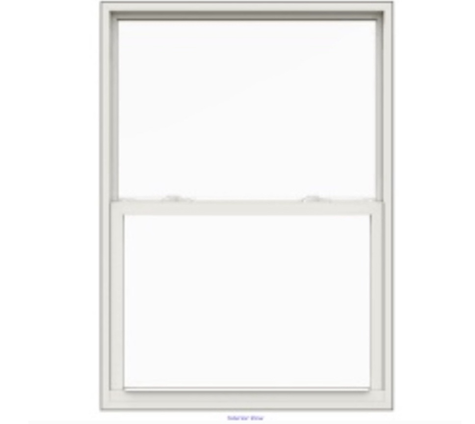 37 3/4”x 57” Single Hung White Window