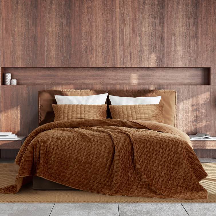 Daygen Velvet and Flannel Quilt Set