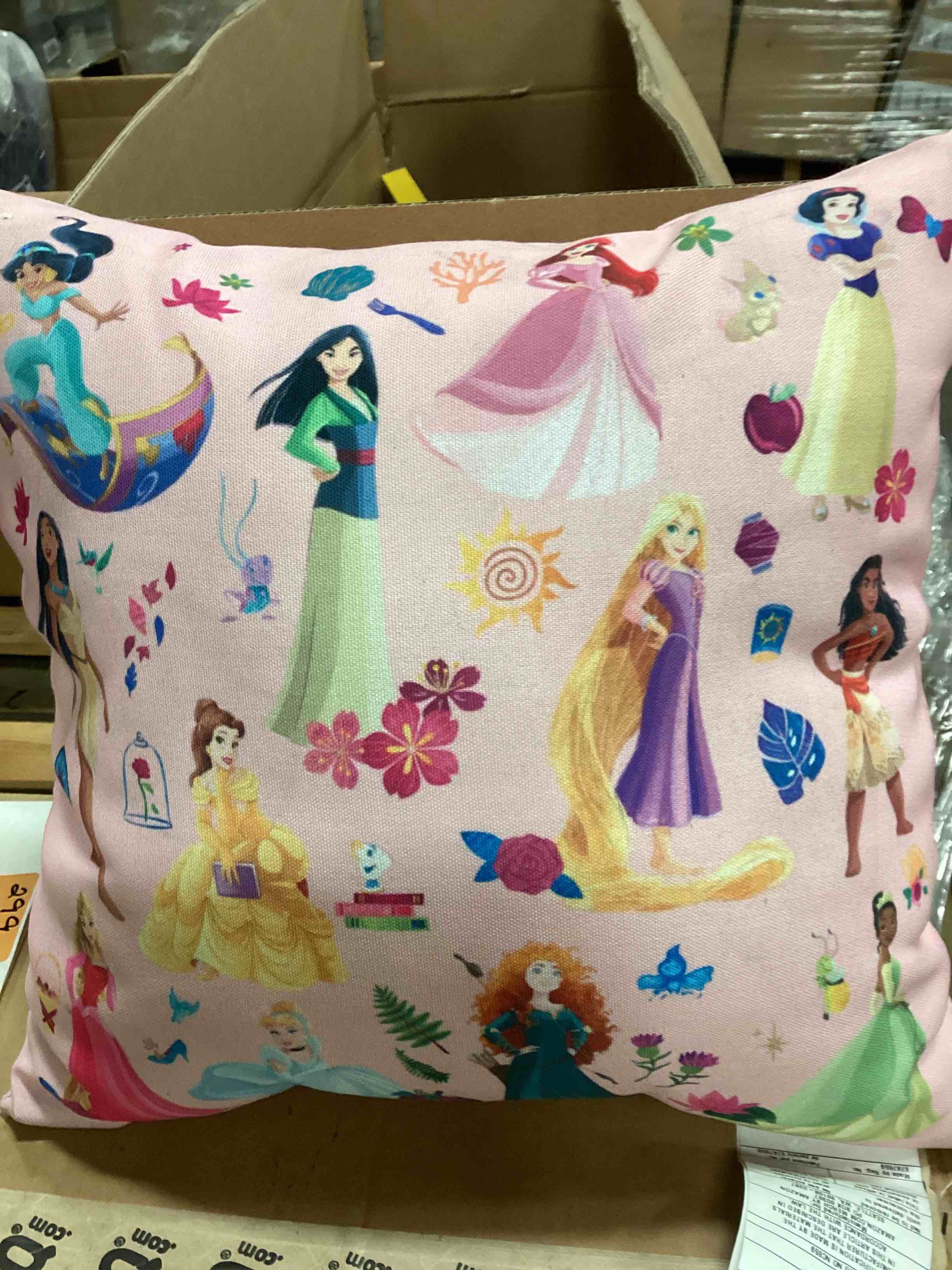 16” X 16” DISNEY PRINCESS DECORATIVE PILLOW