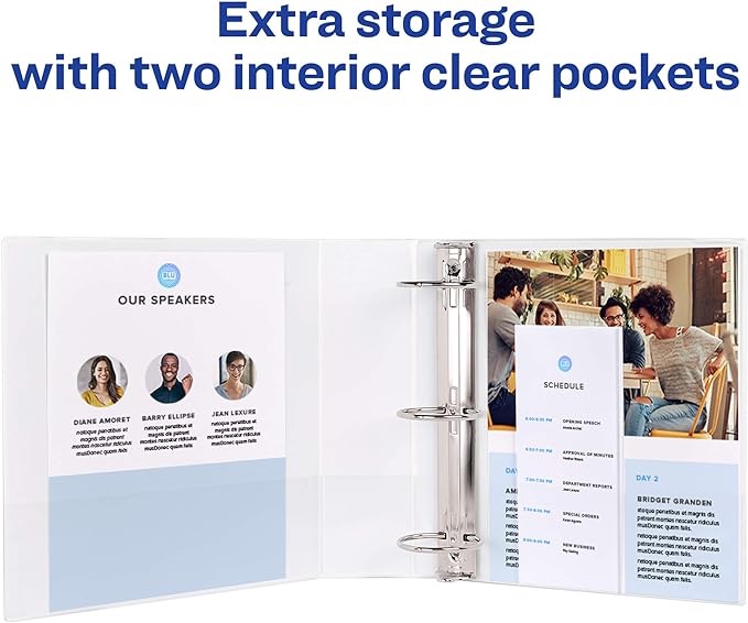 ASSORTED. Avery Mini Economy View 3 Ring Binder Rings White.. Fiskars 5 ...