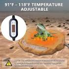 FOUDOUR Reptile Heat Rock with Feeding Trough Temperature Adjustment ...