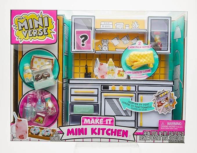 MGA's Miniverse Make It Mini Kitchen, Kitchen Playset, w/ UV Light ...