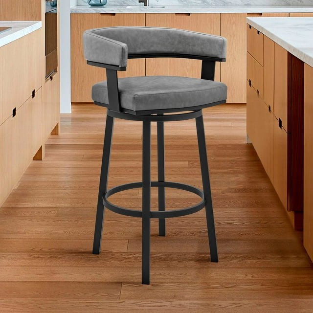 Rodarte Swivel Counter & Bar Stool, Adjustable Height: No, Back Style ...