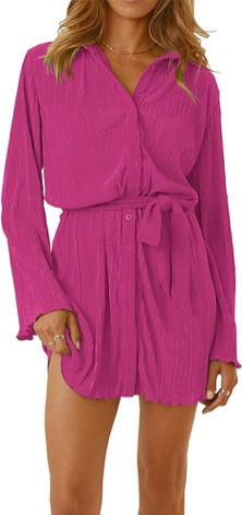 anytree women’s shirt dresses large