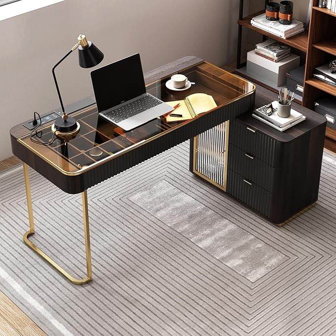 Office Desk, Very Easy to Assemble?Computer Desk, Home Telescopic ...