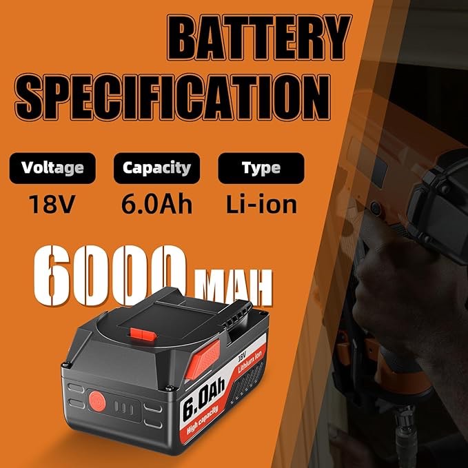 VINIDA 2Pack 7.0Ah 18V R840087 Lithium Battery Replacement for Ridgid ...
