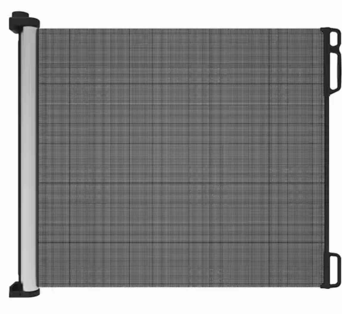 41 in. H Extra Tall and Wide Deluxe Aluminum Outdoor Retractable Gate ...