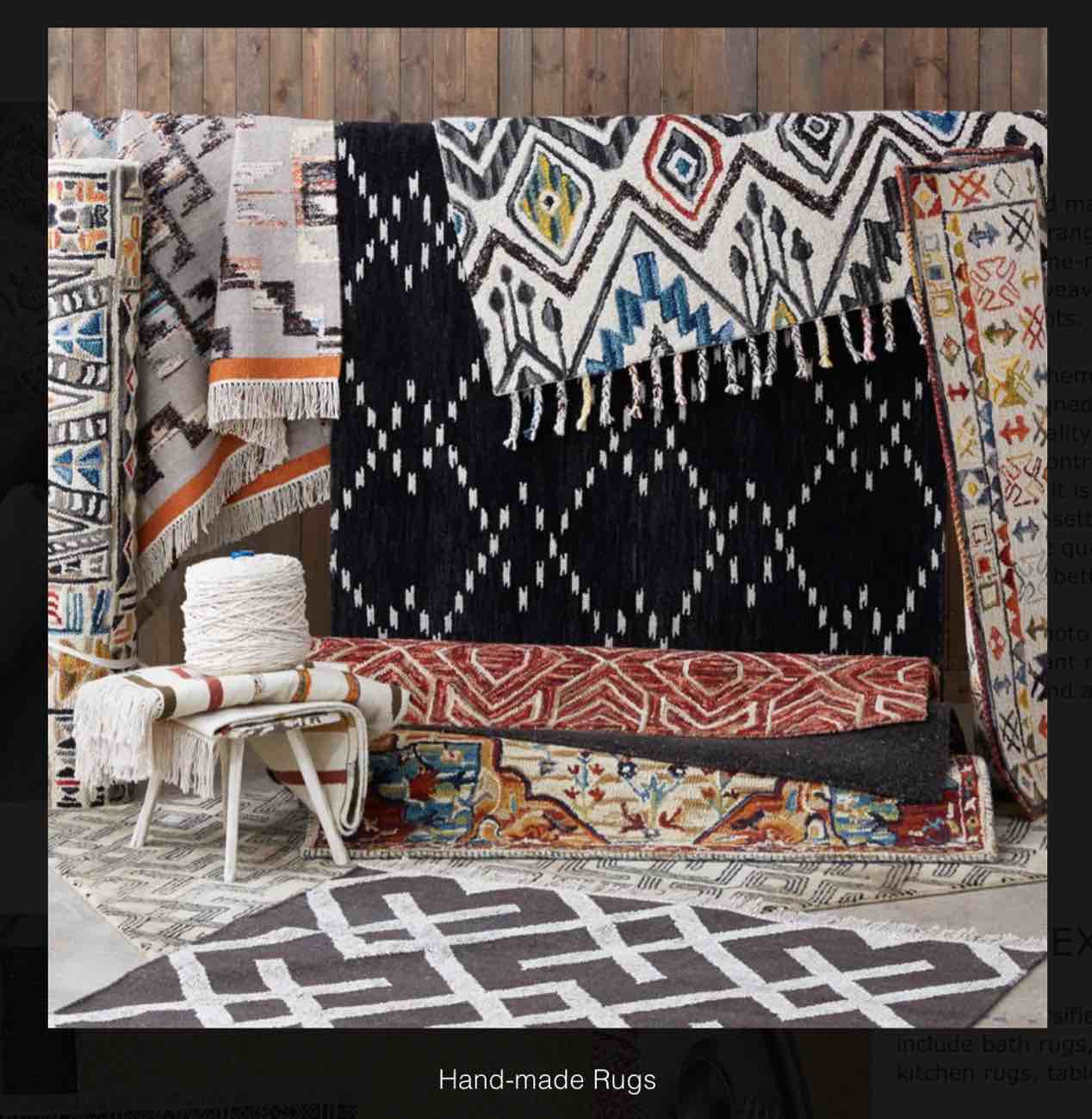 Tahara Area Rug 7ft X10ft Natural fiber Rugs by Devgiri See Photos