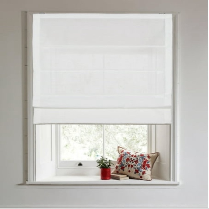 Autoez Roman Shades for Windows Cotton Linen Fabric Window Blind ...
