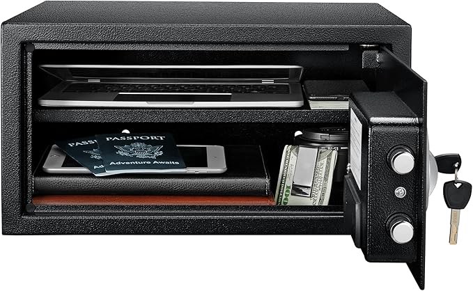 Amazon Basics Steel Home Security Electronic Safe with Programmable ...