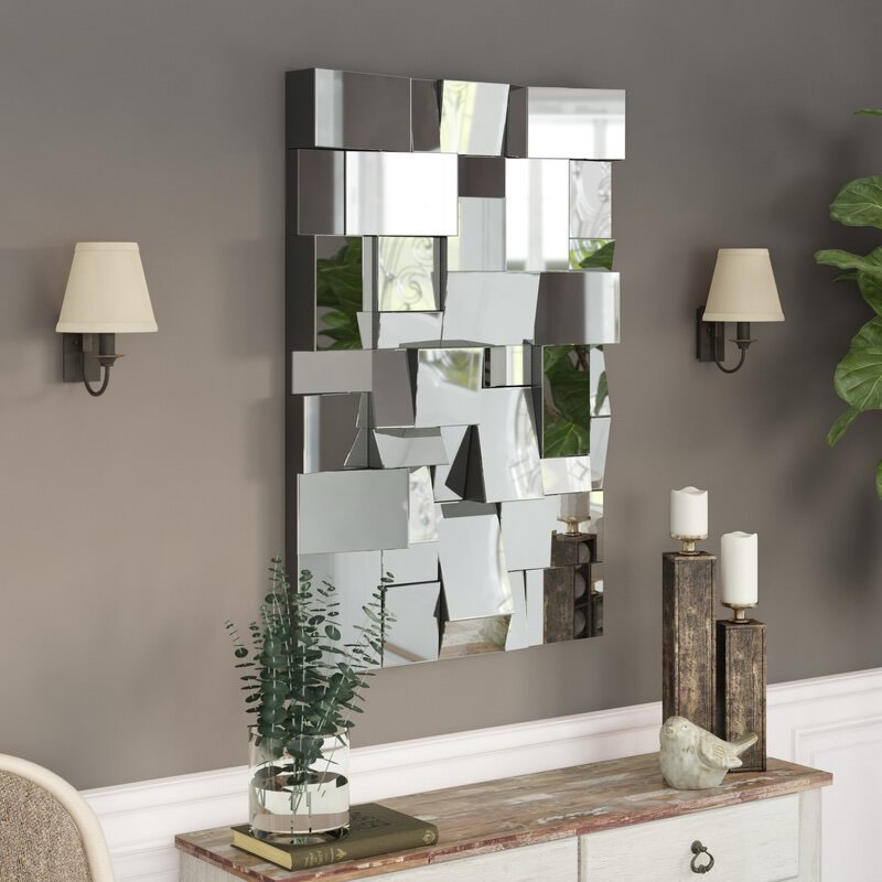 Pennsburg Rectangle Modern and Contemporary Beveled Accent Wall Mirror ...