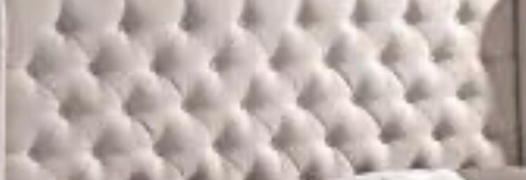 light beige 6086 backboard frame *king size bed