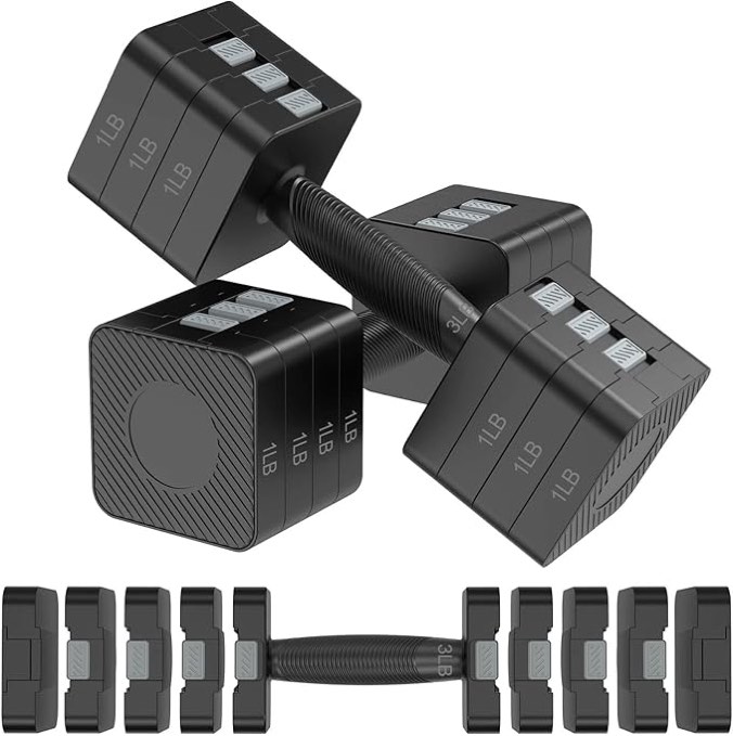 adjustable dumbbells square