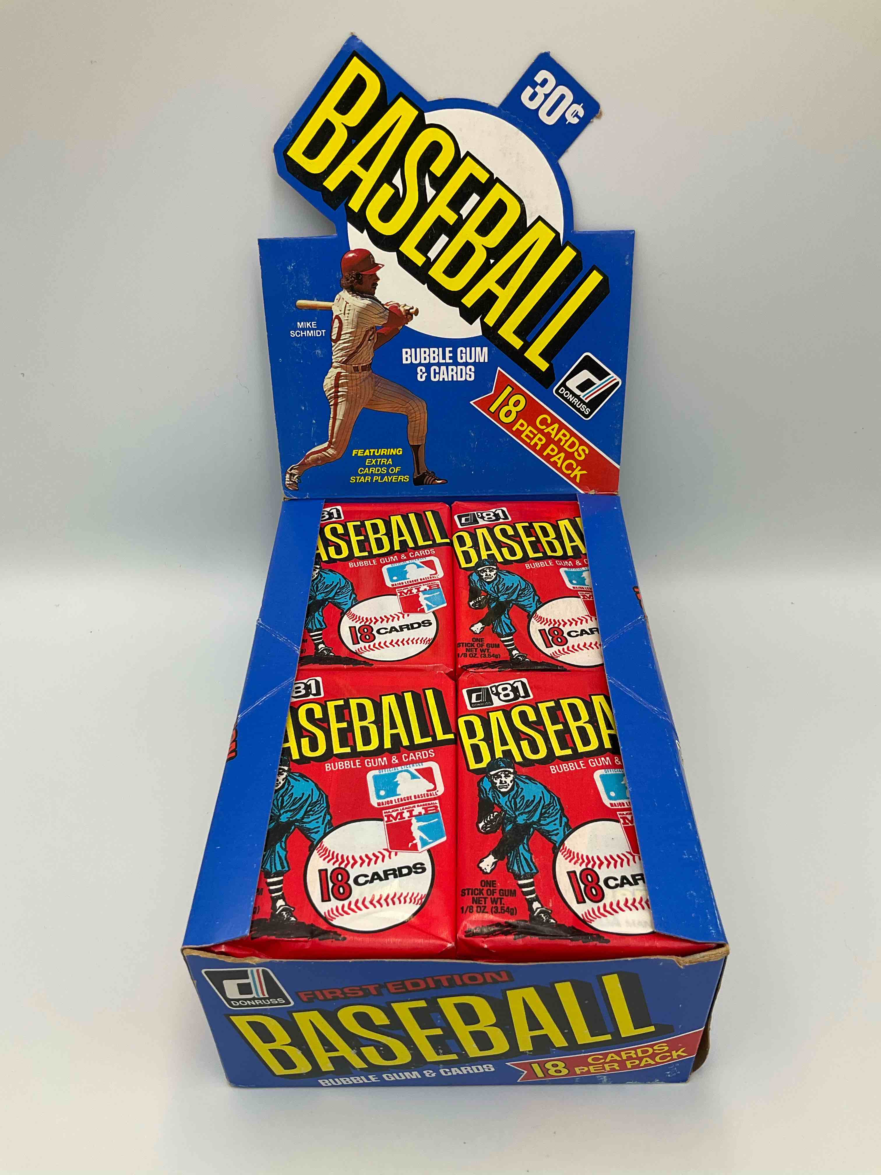 Ultra Rare! 1981 Donruss Baseball Unopened Sports Cards Wax Pack ...