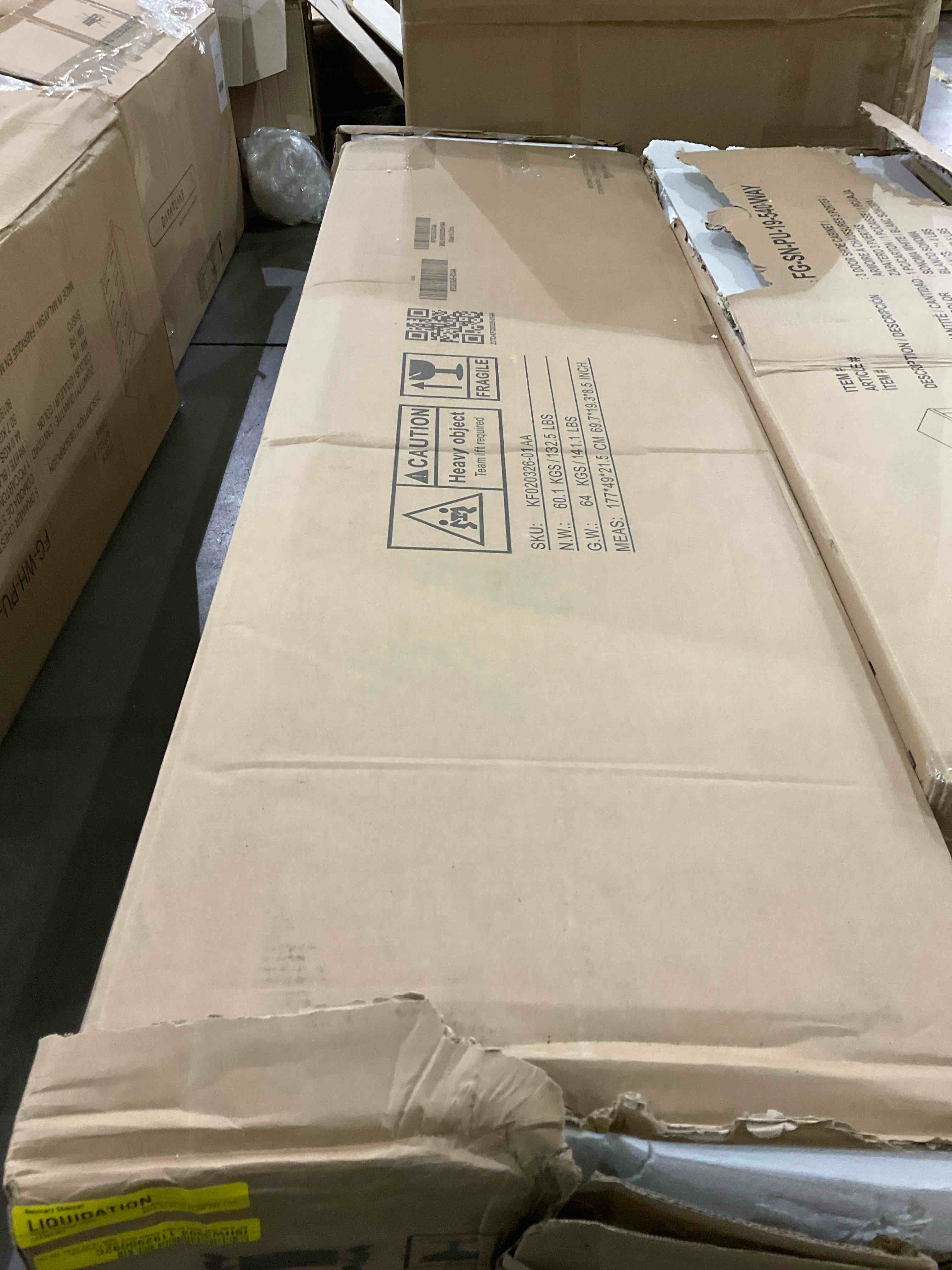 63" Wide High Gloss Surface Accent Chest With 8 Drawers