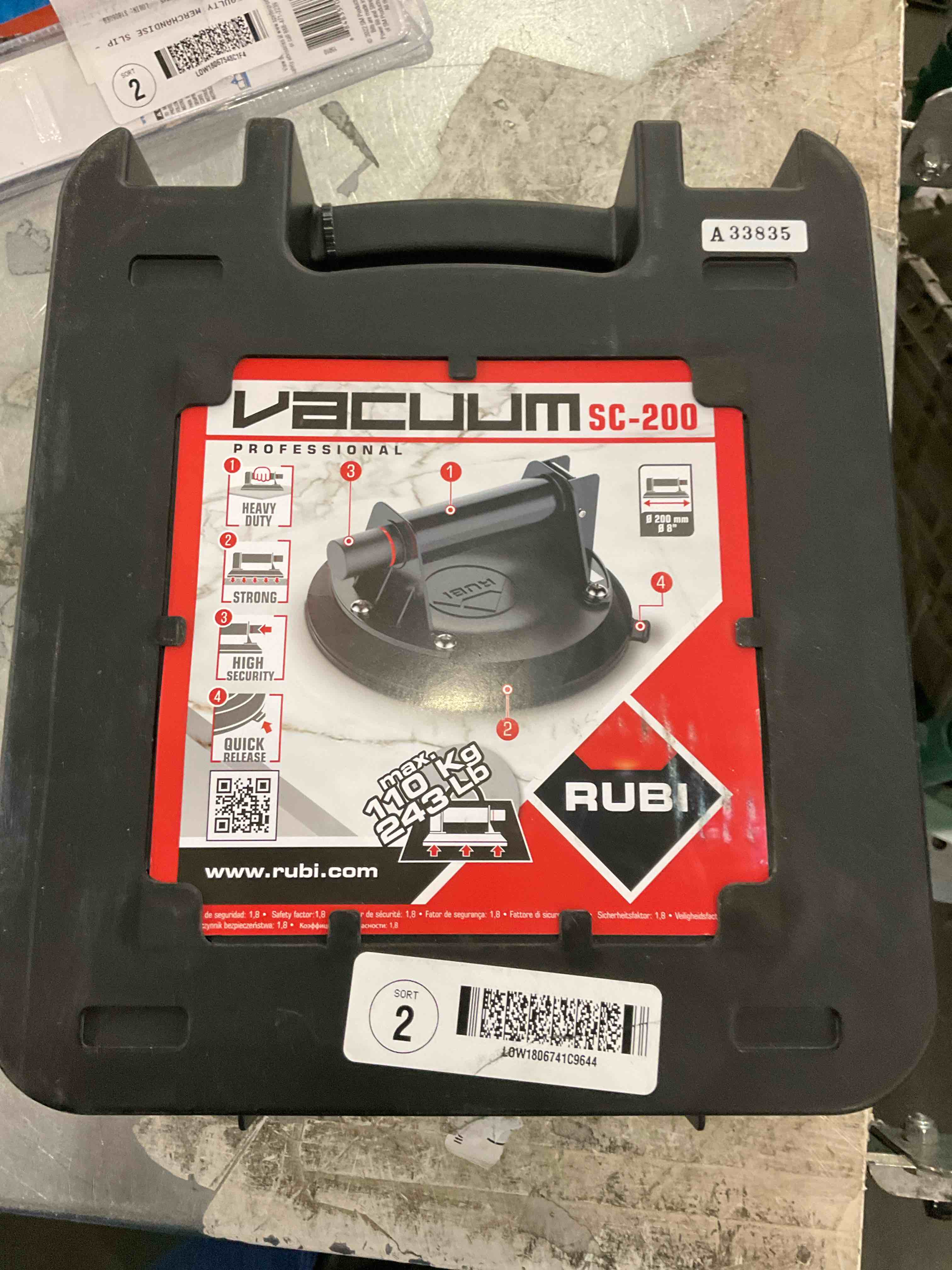 Vacuum RUBI 110 kg 243 Lb