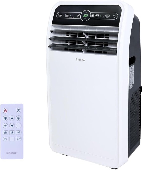 Shinco 10,000 BTU Portable Air Conditioner, Portable AC Unit with Built ...