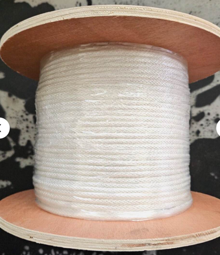 Blue Hawk 0.1875-in Braided Nylon Rope 475 Ft White