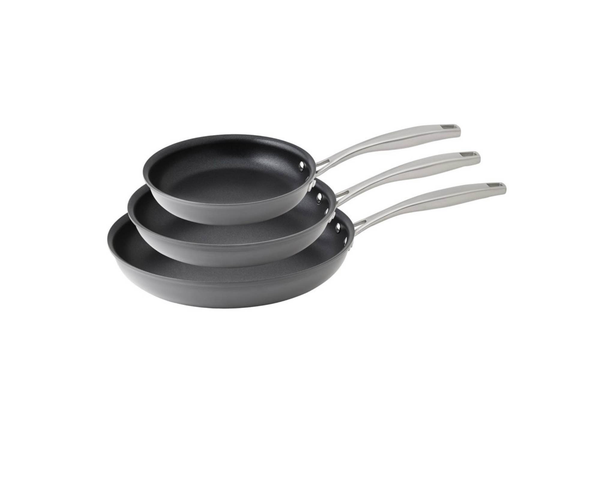 Member's Mark 3-Piece Hard Anodized Fry Pan Set