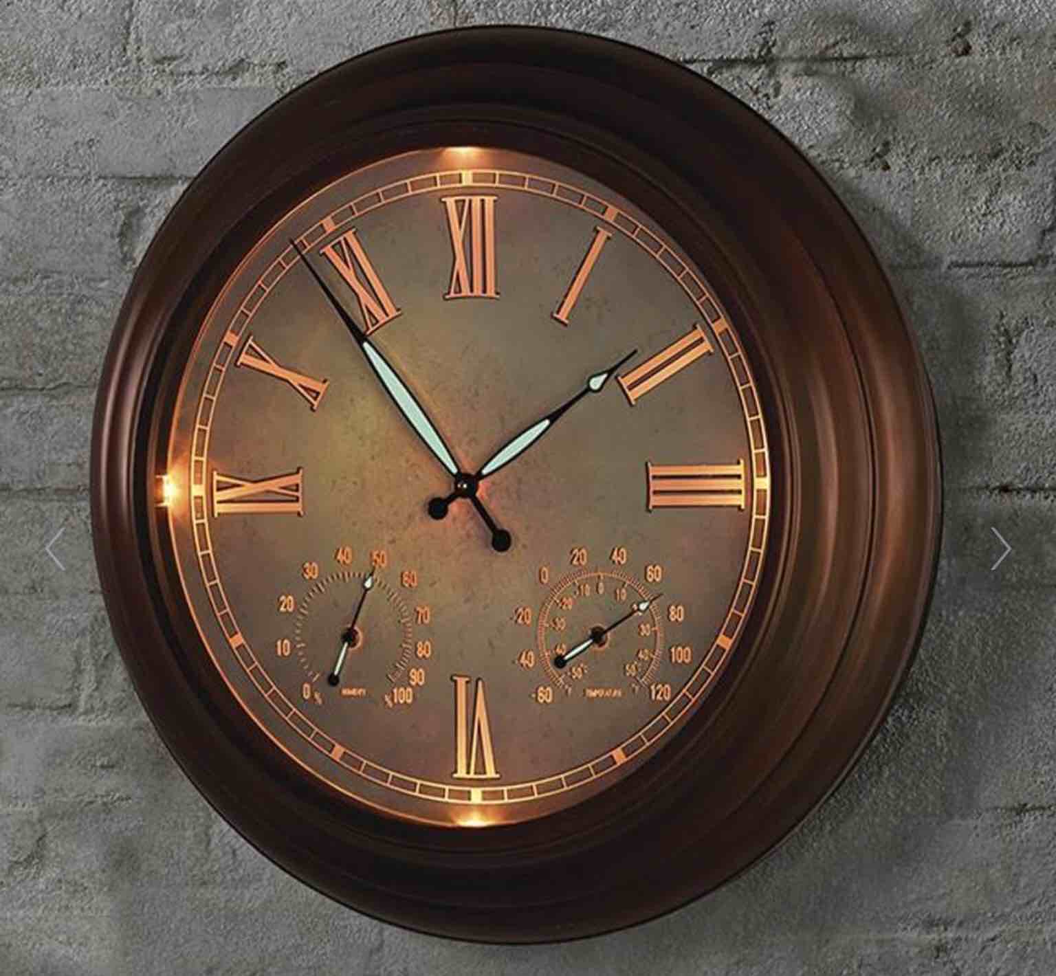 The 24" Outdoor Lighted Atomic Clock