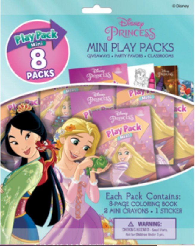 Disney Princess Disney Princess 8 Count Mini Play Pack with Small ...