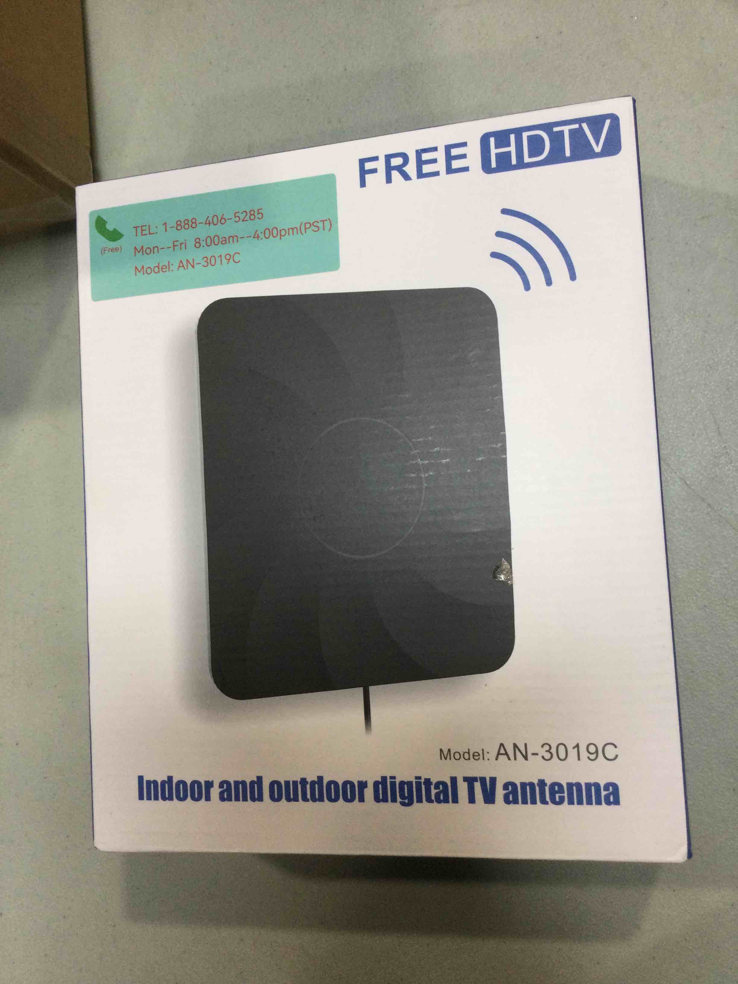 free hdtv indoor and outdoor digital tv antenna AN-3019C