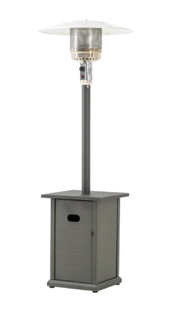 Sunjoy Patio Heater, 40,000 BTU Outdoor Patio Propane Heater with Side ...