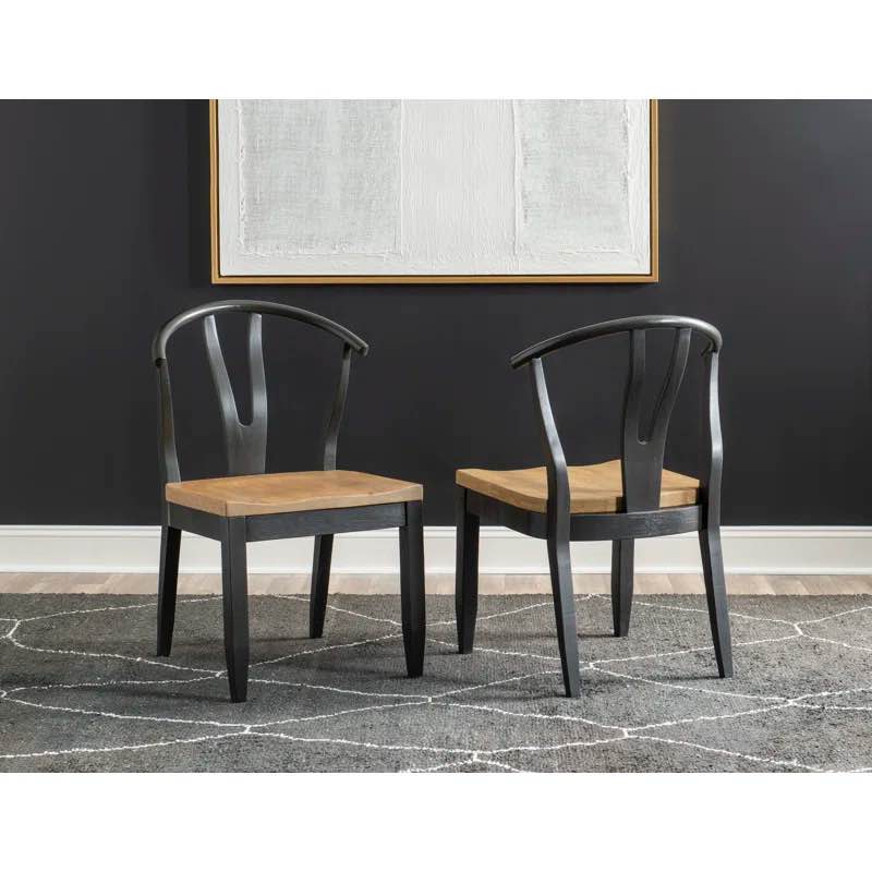 Laney Solid Wood Mid Century Windsor Back Side Chair